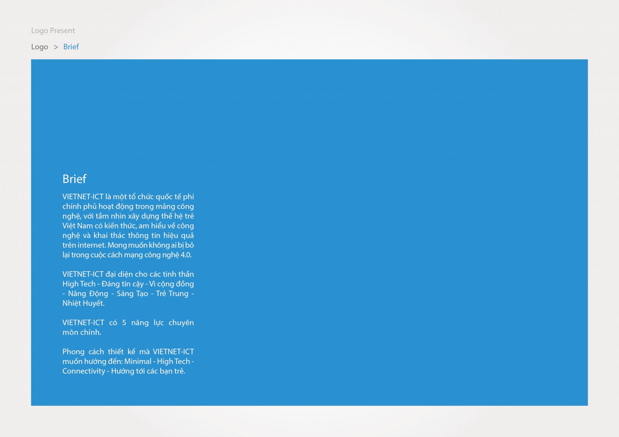 Thiết kế logo – Vietnet – Project thực tế – Trần Hoàng Minh