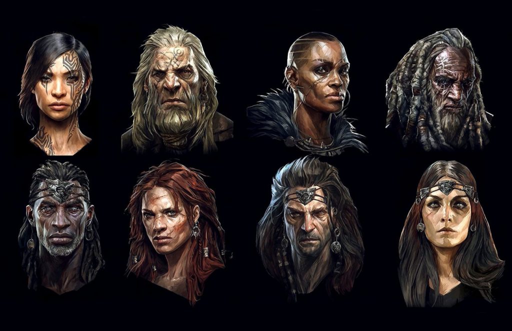 D4 Character Class Portraits